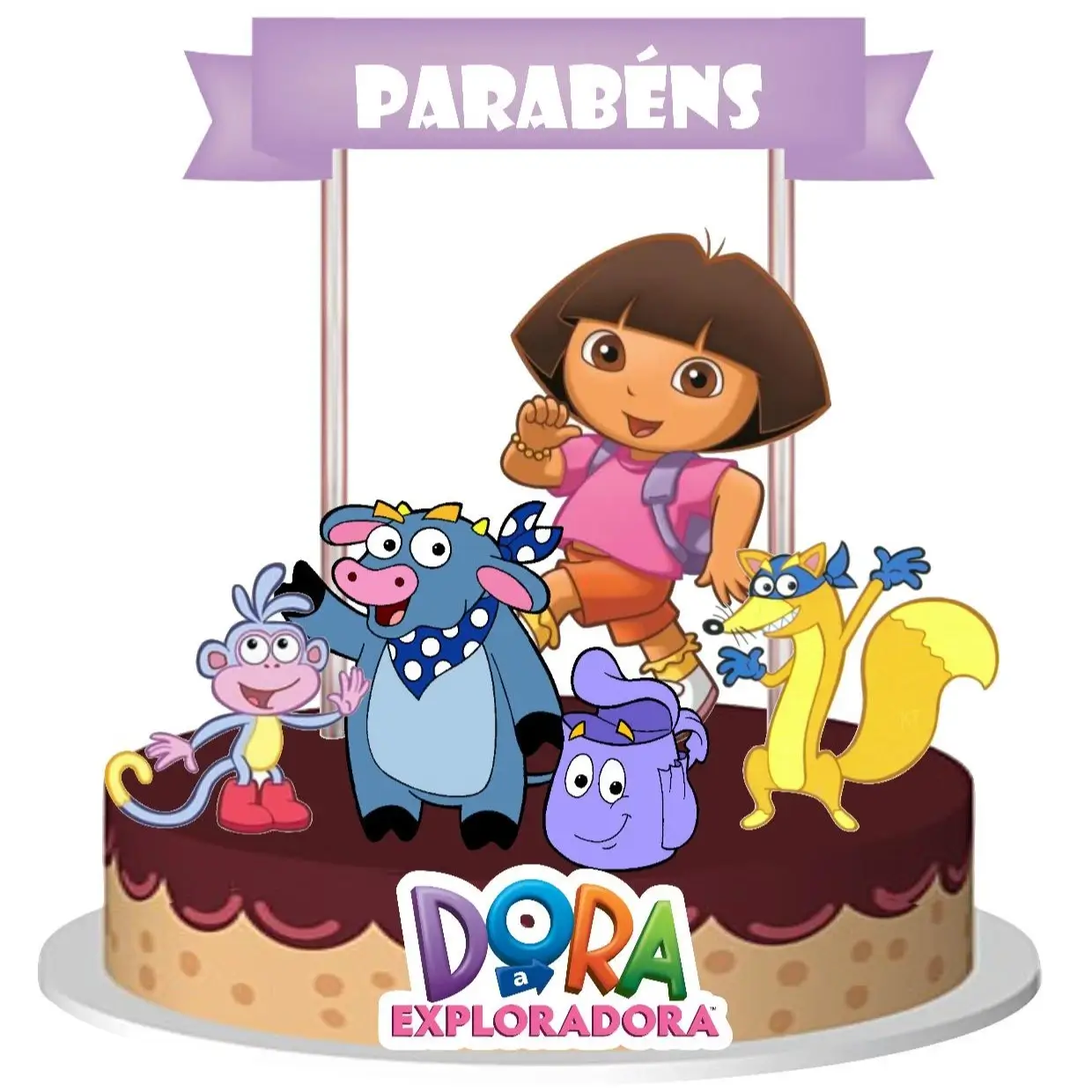 Bolo De Aniversario Da Dora A Exploradora Topo De Bolo Dora